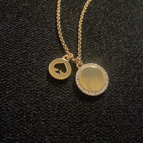 kate spade | Jewelry | Kate Spade Gold Spot The Spade Necklace | Poshmark